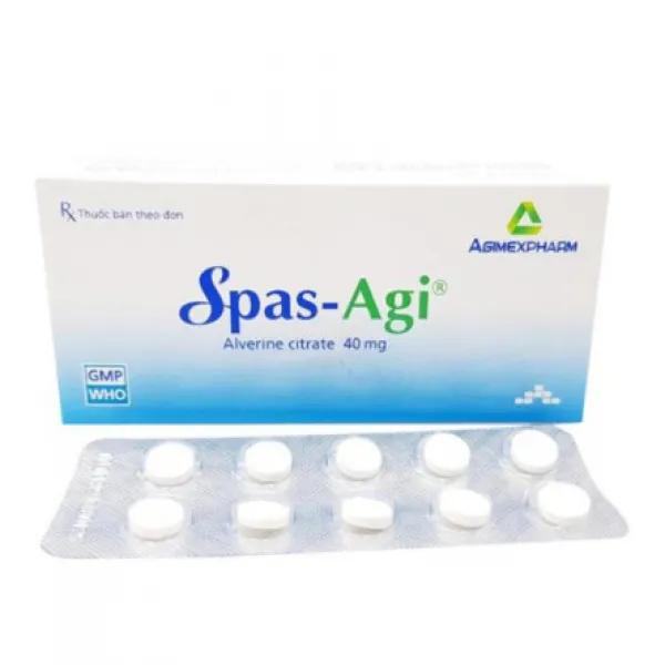 Spas Agi Alverine Citrate 40Mg Hộp 3 Vỉ X 10 Viên Nén Agimexpharm, Kiện ...