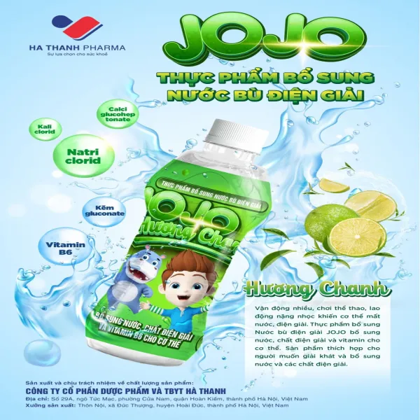 Oresol Jojo Hương Chanh Lốc 6 Chai X 250Ml | Sỉ Dược