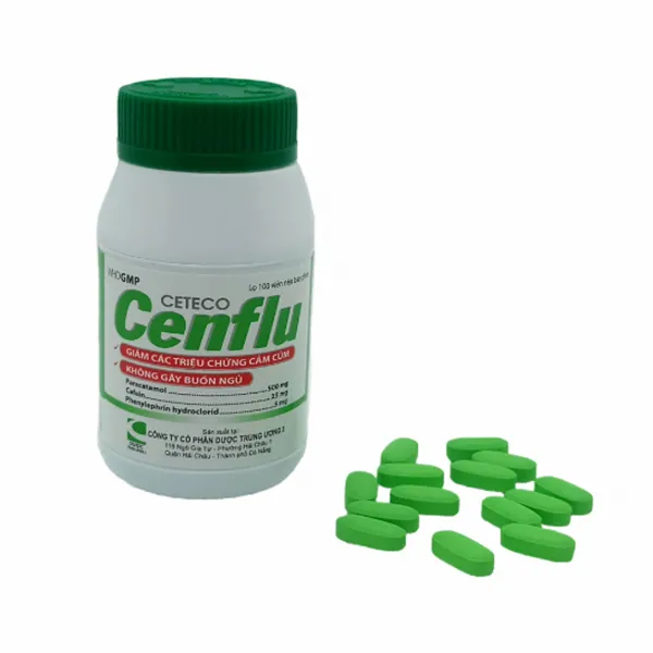 Ceteco Cenflu Paracetamol 500Mg Lọ 100 Viên Nén Tw3 | Sỉ Dược